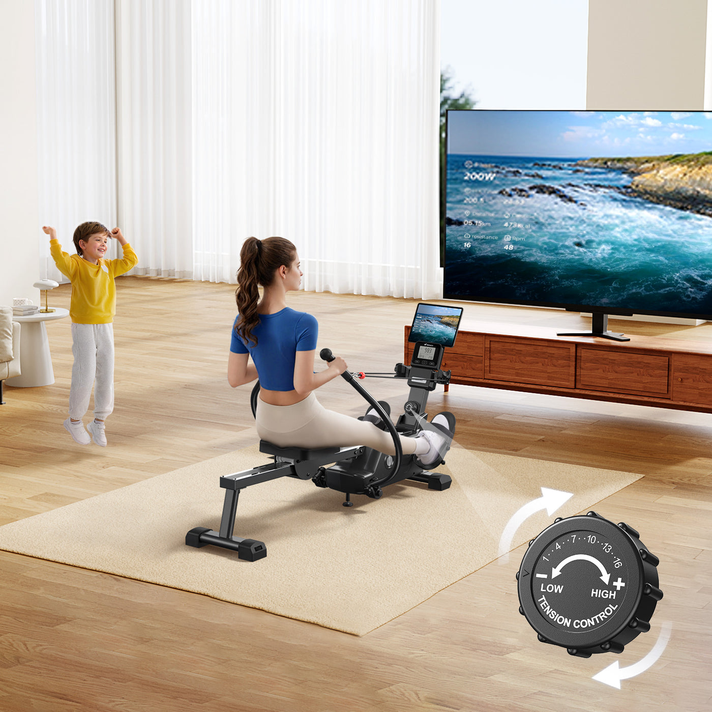 Merach R26B1 Rudergerät für Zuhause